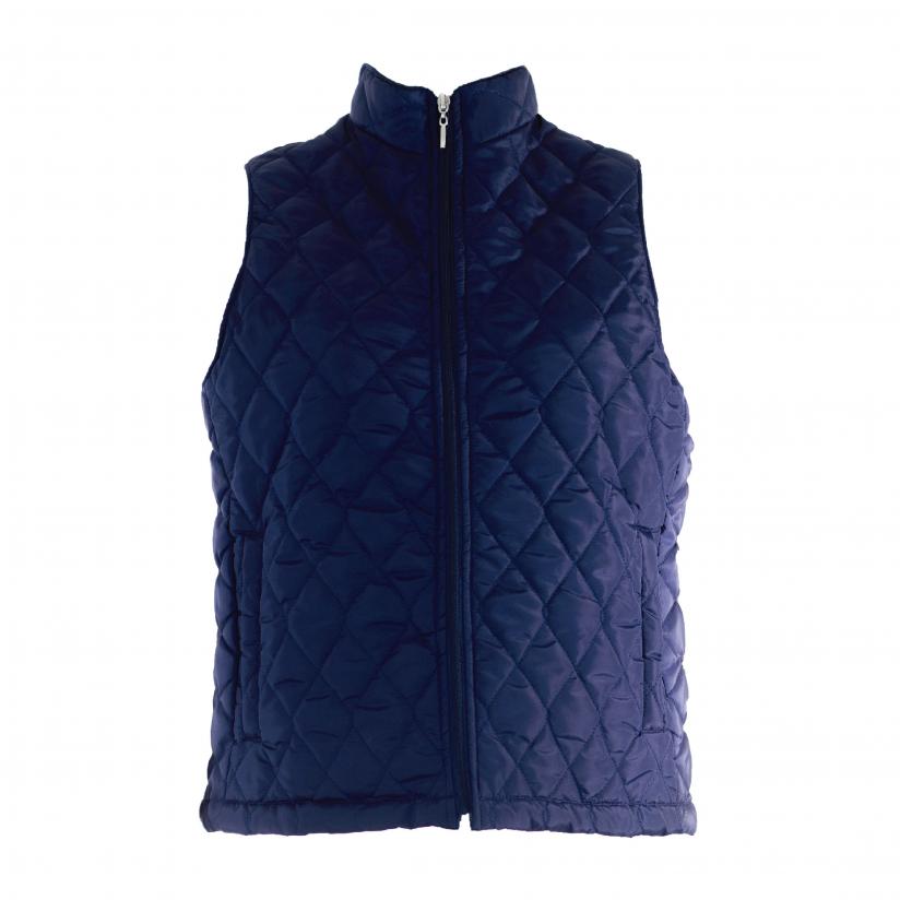 Chaleco capitonado porte azul marino dama | Uniformes Kared